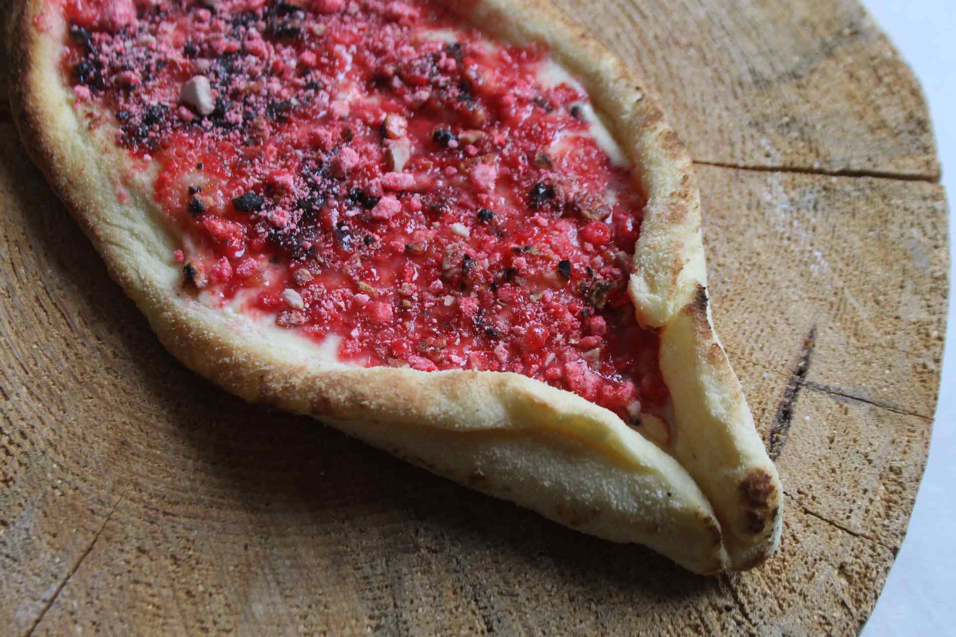 Turkish pide with pink pralines from France recipe — Ooni UK