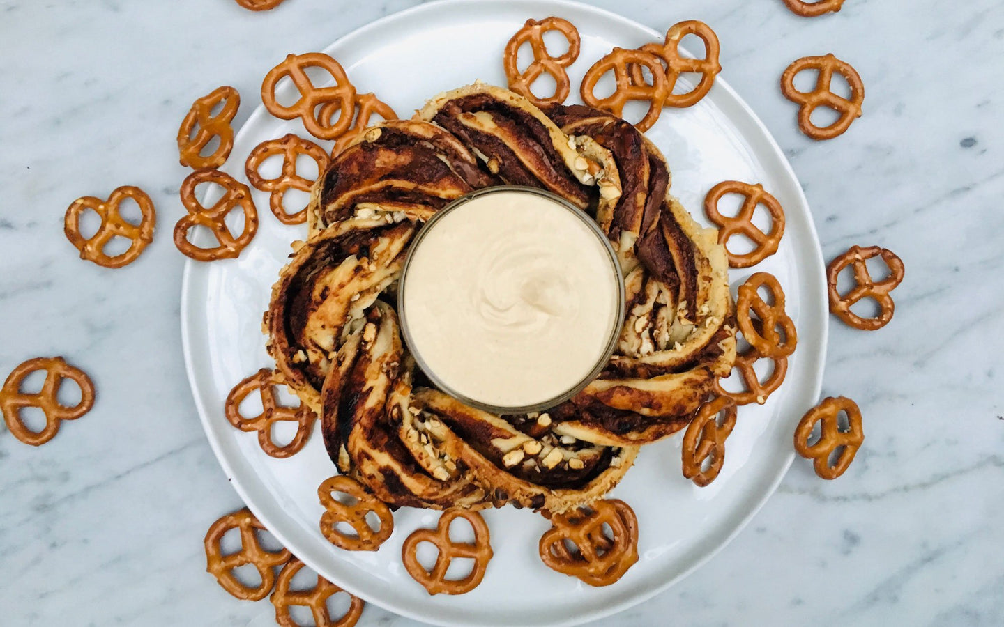 Braided Nutella & Crushed Pretzel Ring Recipe — Ooni United Kingdom