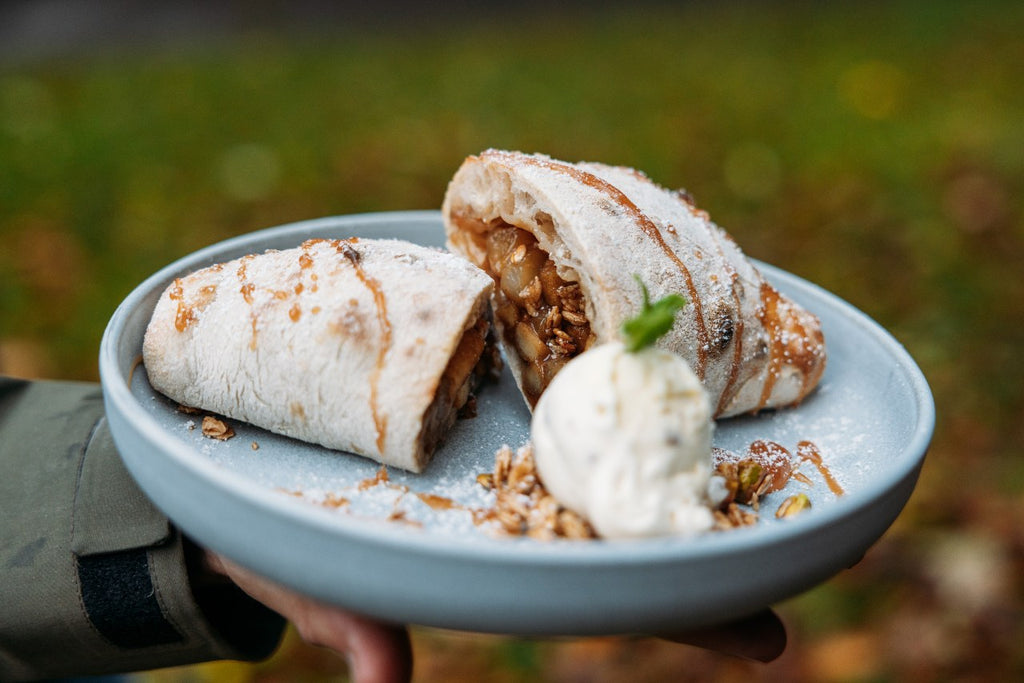 Apple and Pear Crumble Dessert Calzone Recipe — Ooni UK