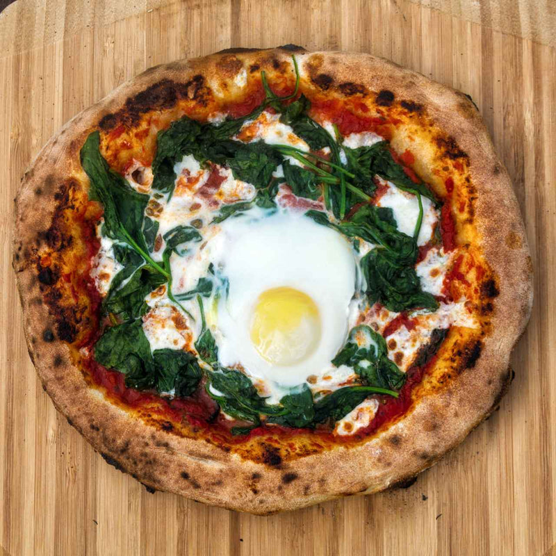 how to cook an egg on pizza