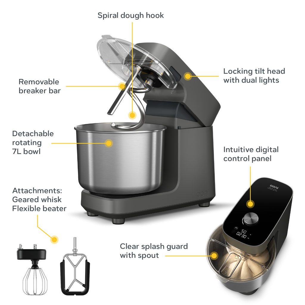 Ooni Halo Pro Spiral Dough Mixer | Dough Mixer — Ooni UK